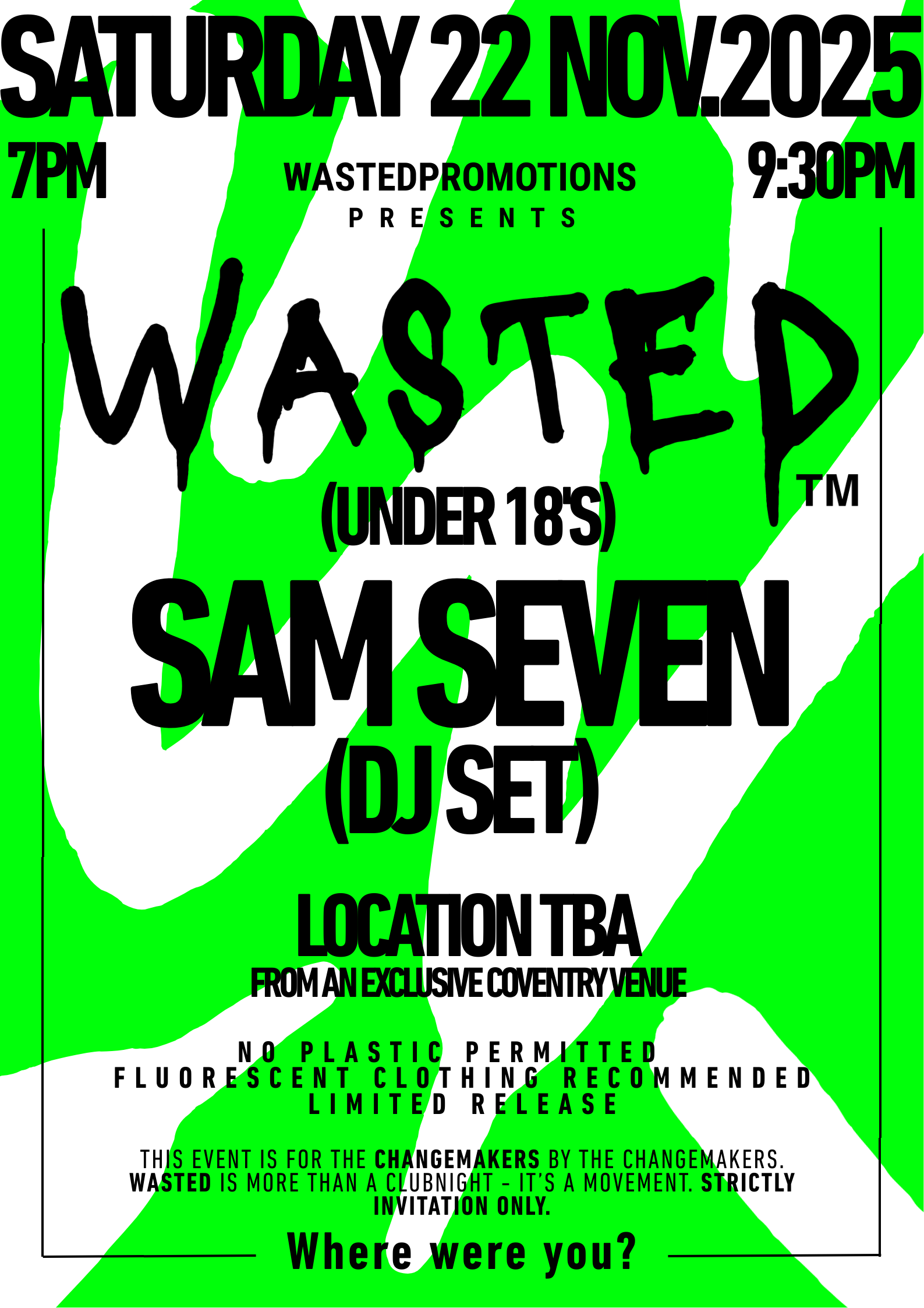Playbox Member Sam Presents: Wasted Rave - Playbox Theatre
